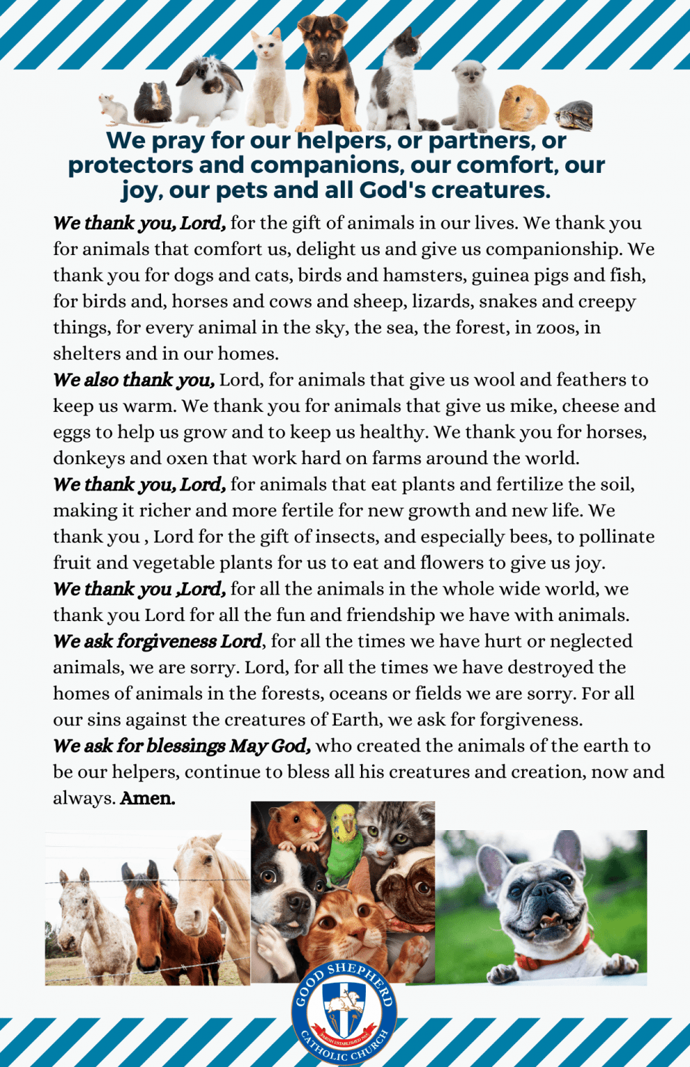 Pet Blessing | Good Shepherd